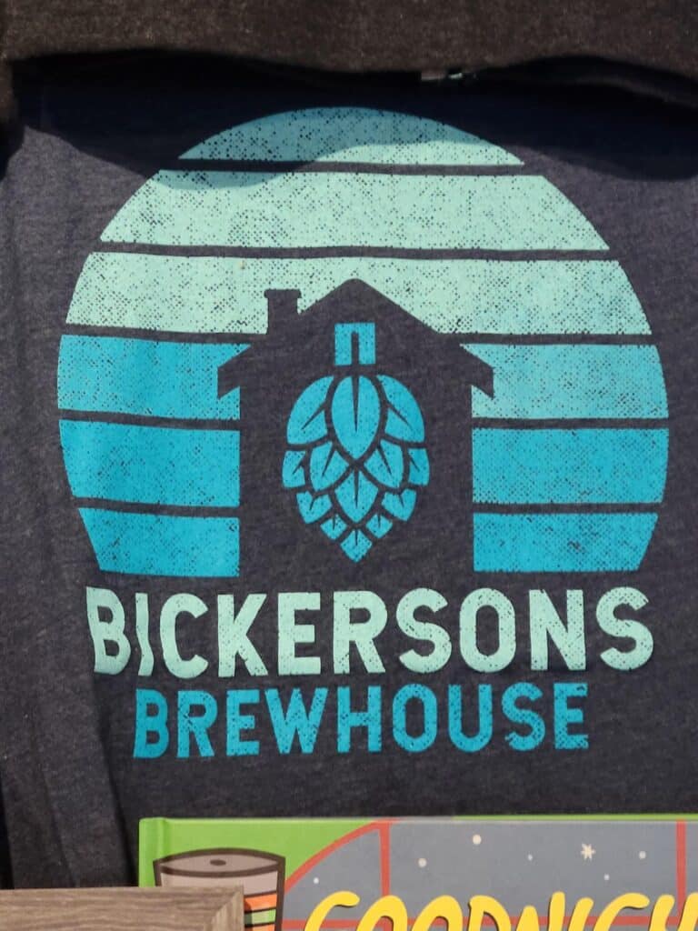 Navy Sunset Tee Shirt - Bickersons Brewhouse